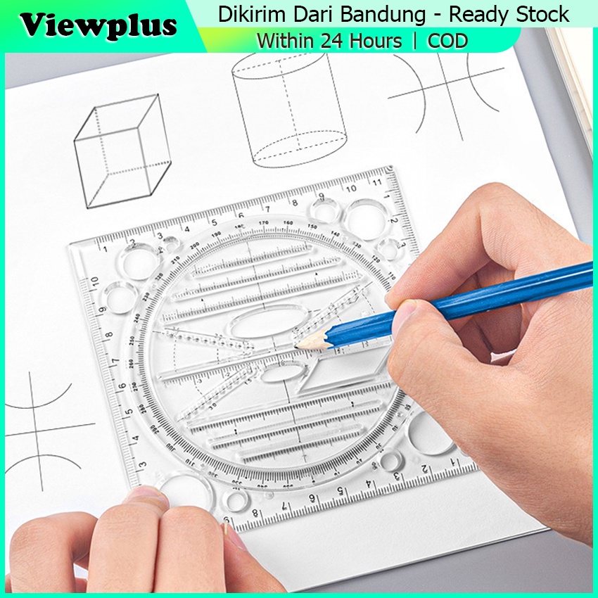 Jual Penggaris Geometri Multifungis Lentur | Ruler Penggaris Mistar ...