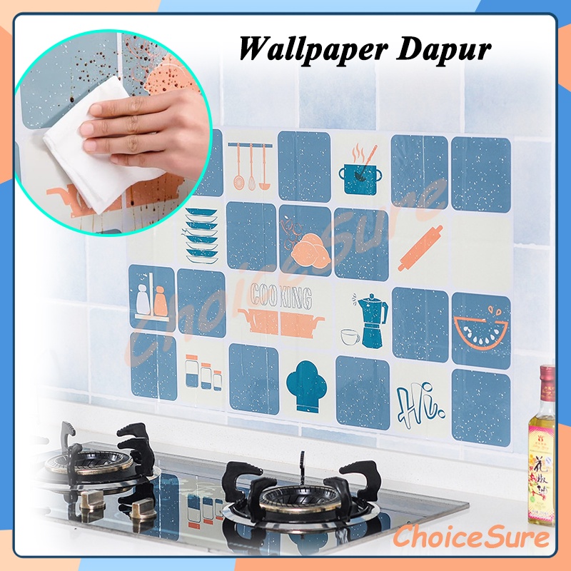 Jual Sticker Stiker Dinding Dapur Anti Minyak / Wallpaper Wallsticker ...