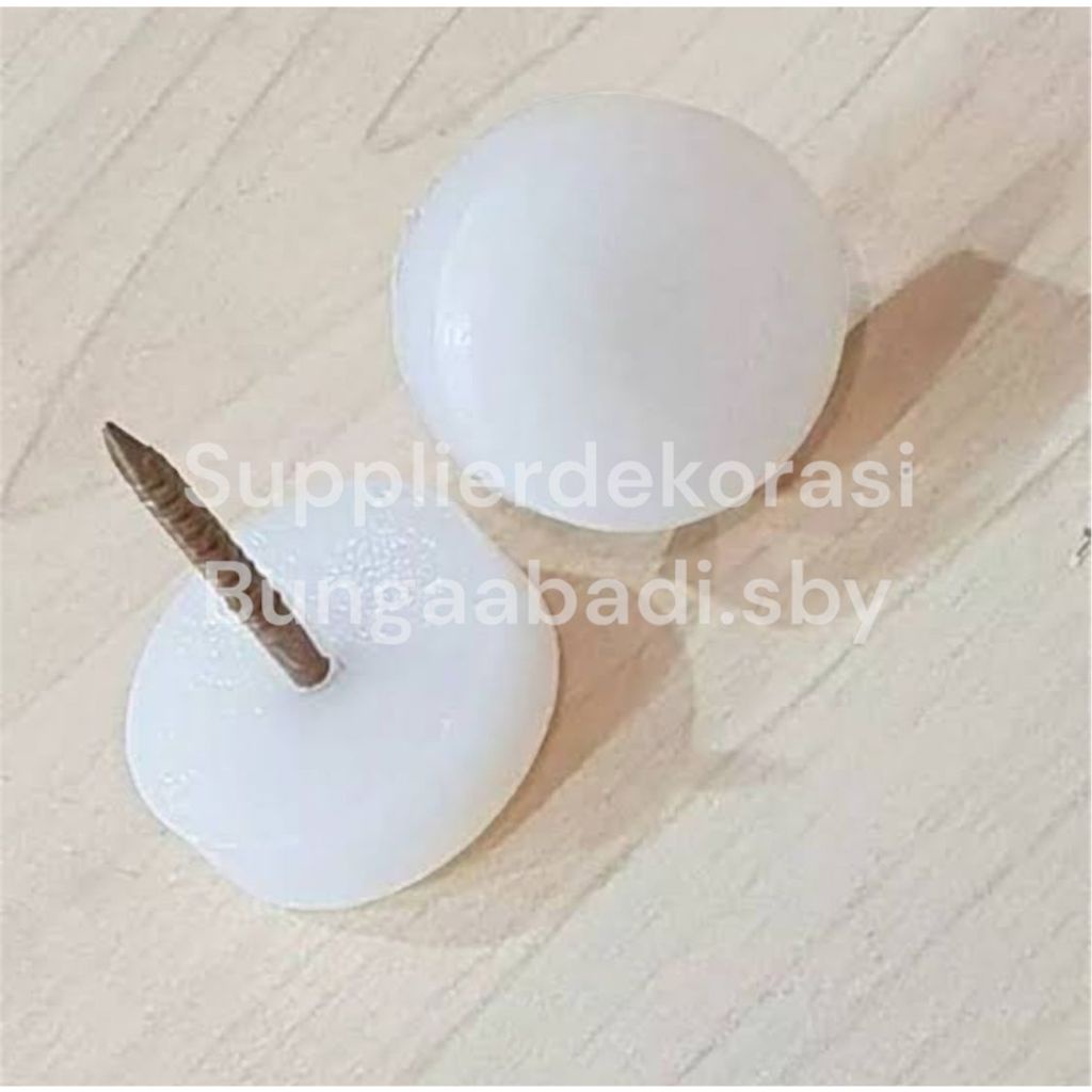 Jual [Per Pcs] paku skrup rotan oval payung bakpao putih platik stabil ...