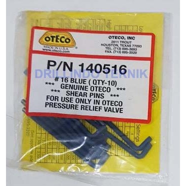 Jual OTECO Shear Pin for PRV Pressure Relief Valve - Biru | Shopee ...