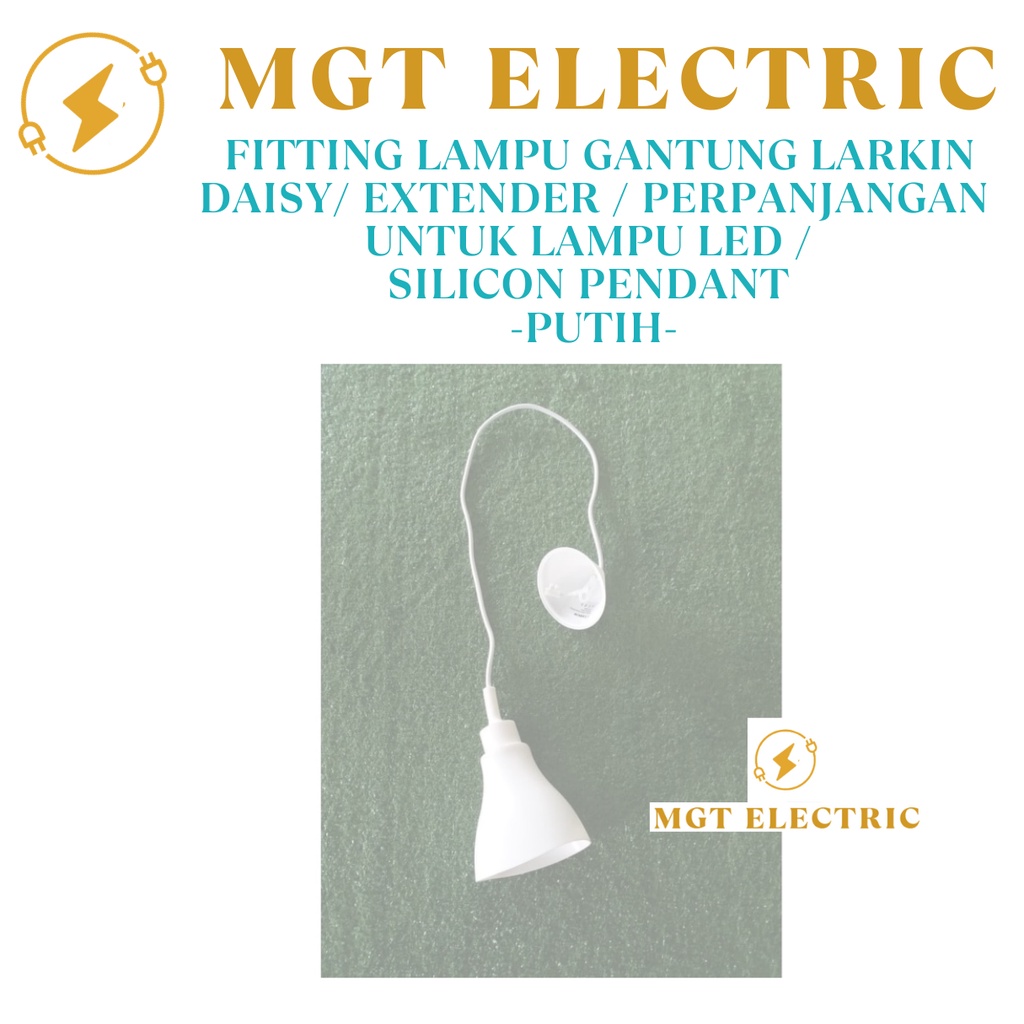 Jual FITTING LAMPU GANTUNG LARKIN DAISY / EXTENDER LAMPU LED / BIASA ...