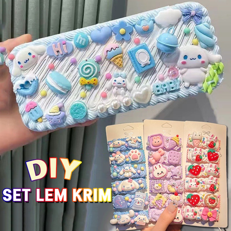 Jual Diy Kotak Pensil Deco Cream Clay Kotak Tetapkan Kotak Pen DIY Set ...