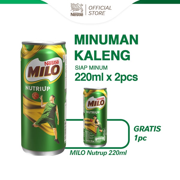 Jual Buy 2 MILO Nutri Up Can 220ml Free 1 MILO Nutri Up Can 220ml ...
