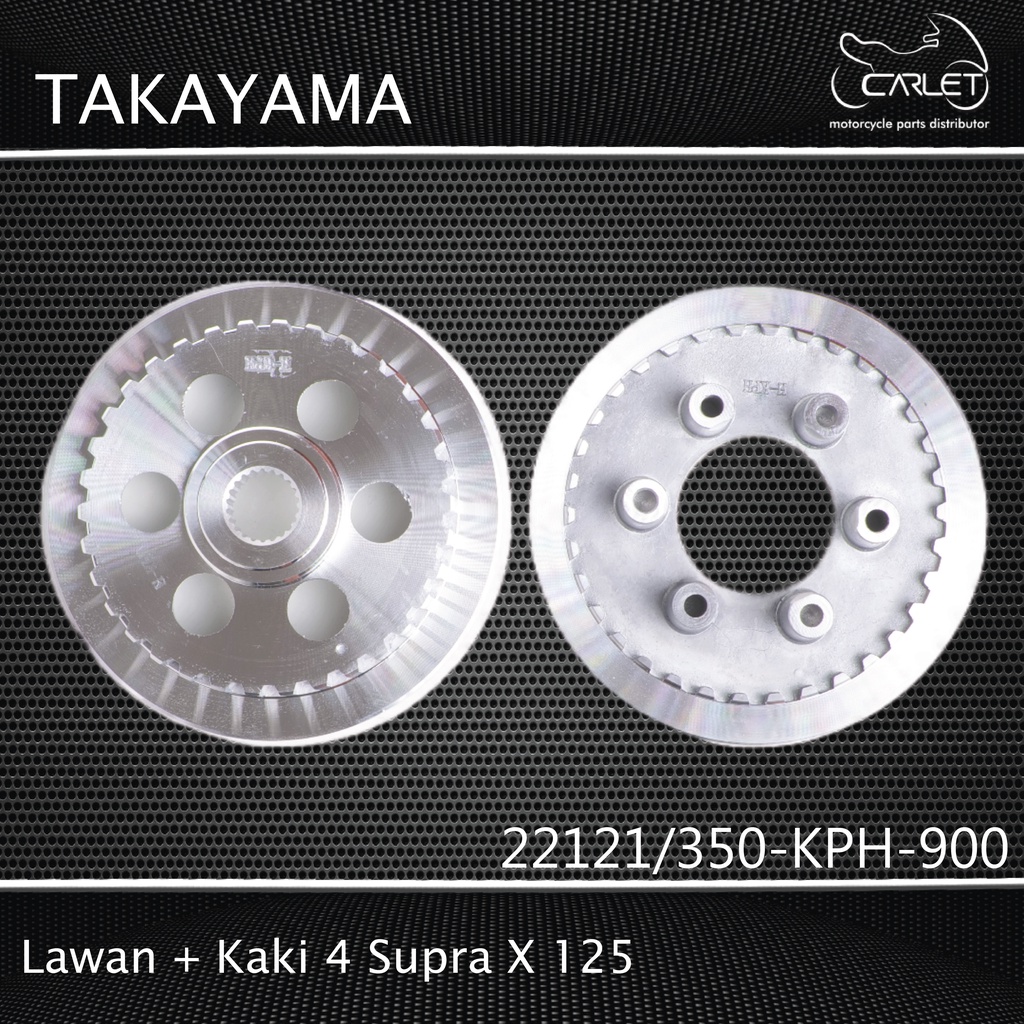 Jual Takayama Dudukan + Plat Lawan Tahanan Kopling Kaki 4 Supra X 125 / Karisma / Blade 125 FI ...