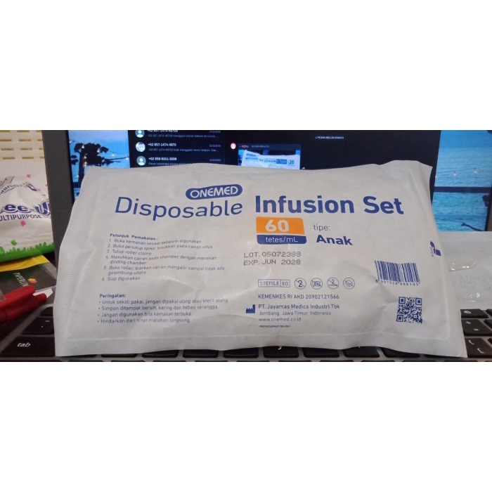 Jual Infus Set Anak Onemed Infus Set Onemed Selang Infus Anak Infusion ...