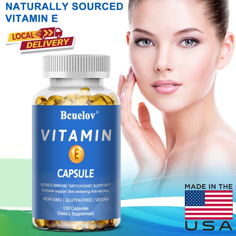 Jual Vitamin E Supplement - Antioxidant, Skin & Immune System Support - Supports Bone Immunity ...