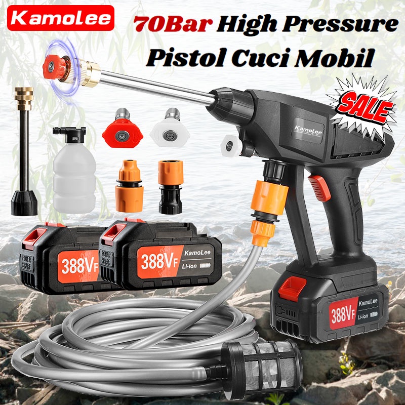 Jual Kamolee 70Bar 388Vf Jet Cleaner Cordless Serbaguna Jet Cleaner ...