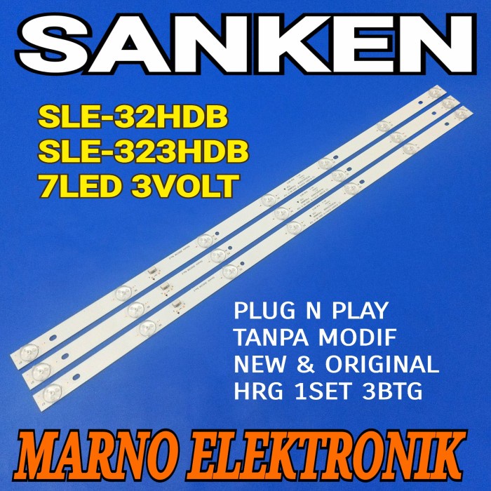 Jual LAMPU BACKLIGHT BL LED TV SANKEN SLE-323HDB SLE-32HDB SLE 323HDB ...