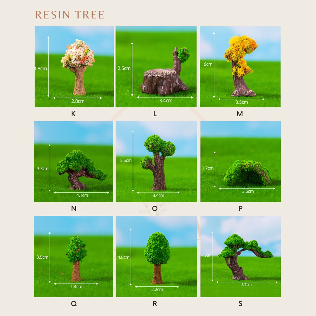 Jual RUMAH KRAVE - Resin Tree Cake Topper Pohon | Shopee Indonesia