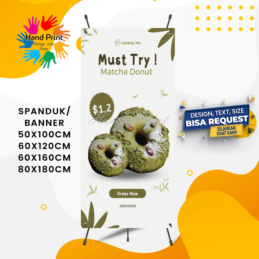 Jual Cetak Spanduk Banner Jualan Donat Sweet Donuts Makanan I Spanduk ...
