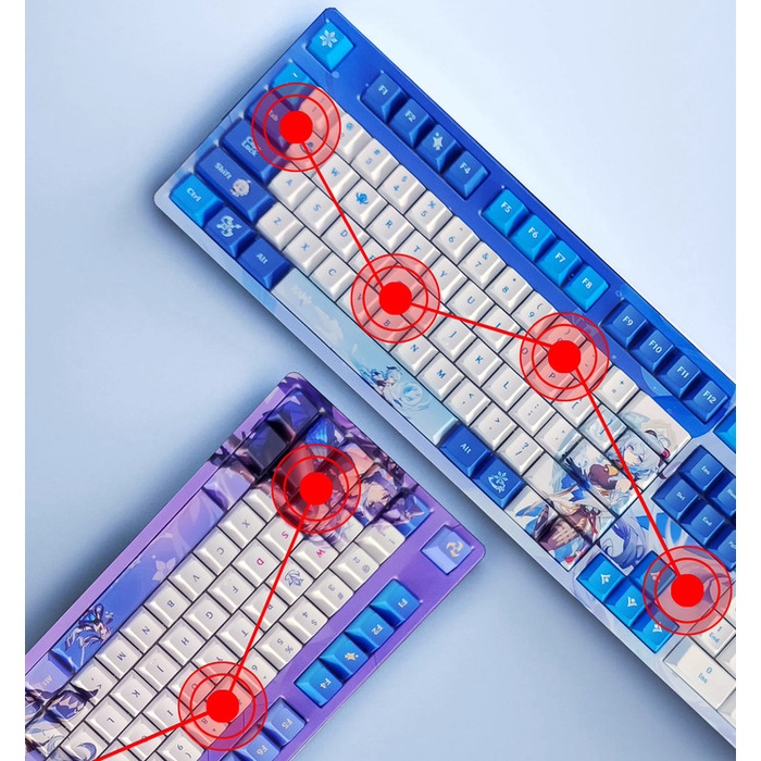 Jual Genshin Impact Series Mechanical Keyboard Game Wired Part 1 ...