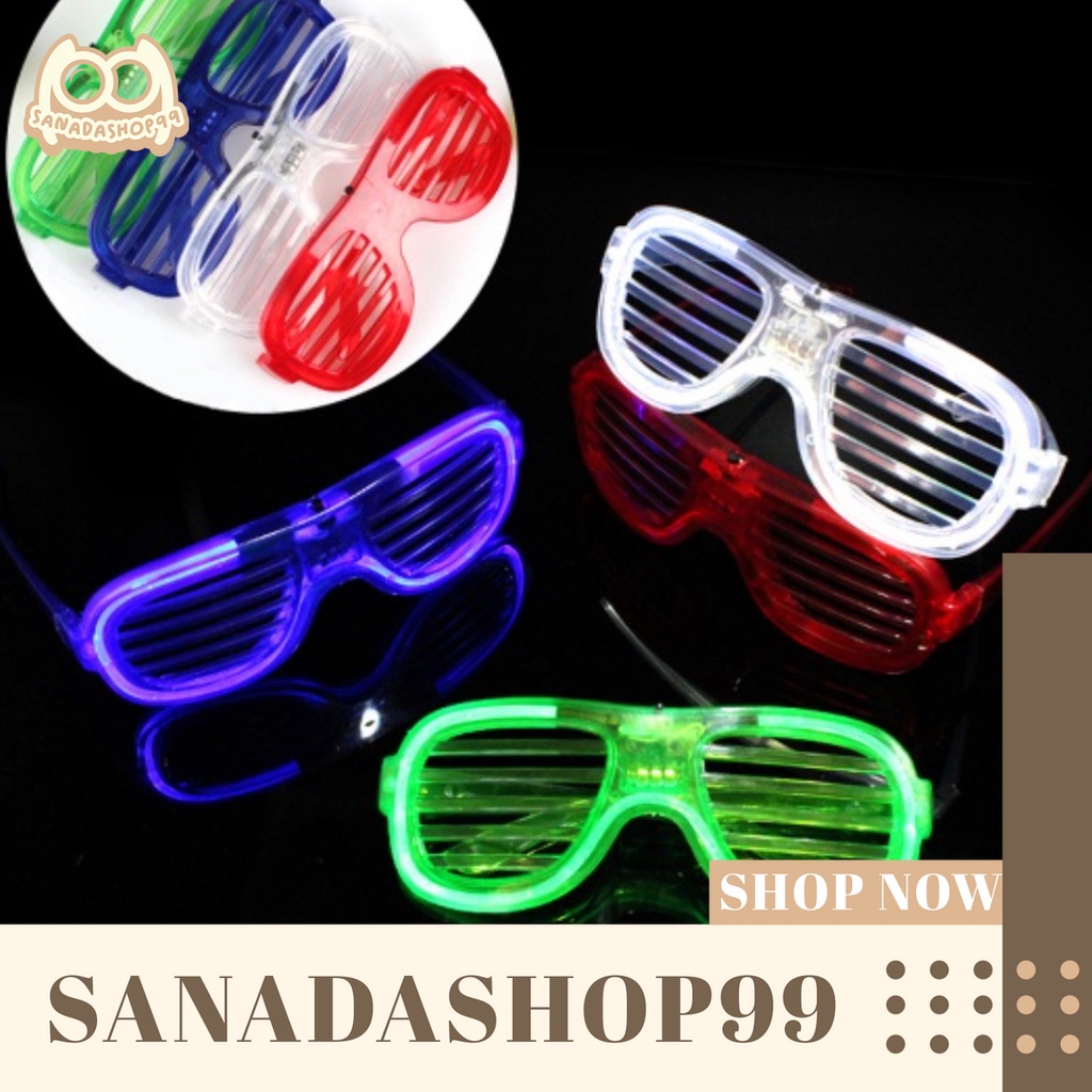 Jual (KM73) Kacamata LED Colorful Kacamata Lampu Neon LED Kacamata DJ ...