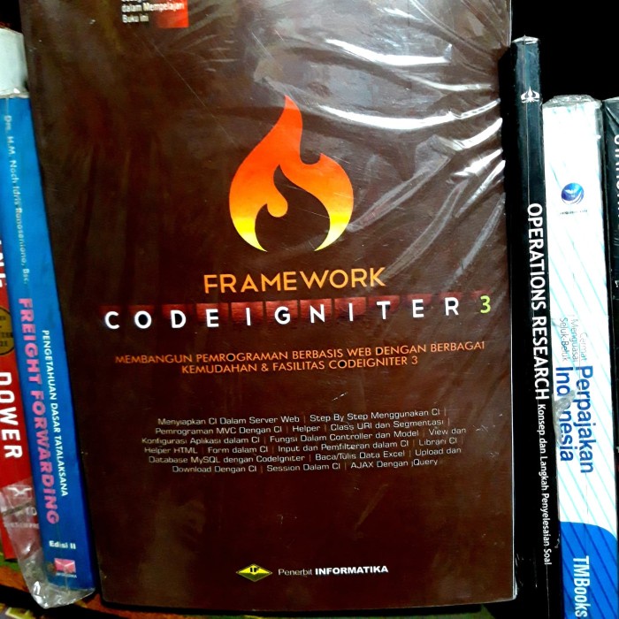 Jual Buku Framework Codeigniter 3 Penerbit informatika | Shopee Indonesia