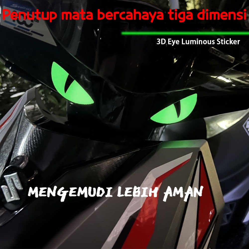 Jual Stiker Reflektif/Tiga Dimensi Stiker Mata Motor/Stiker Mata Setan ...
