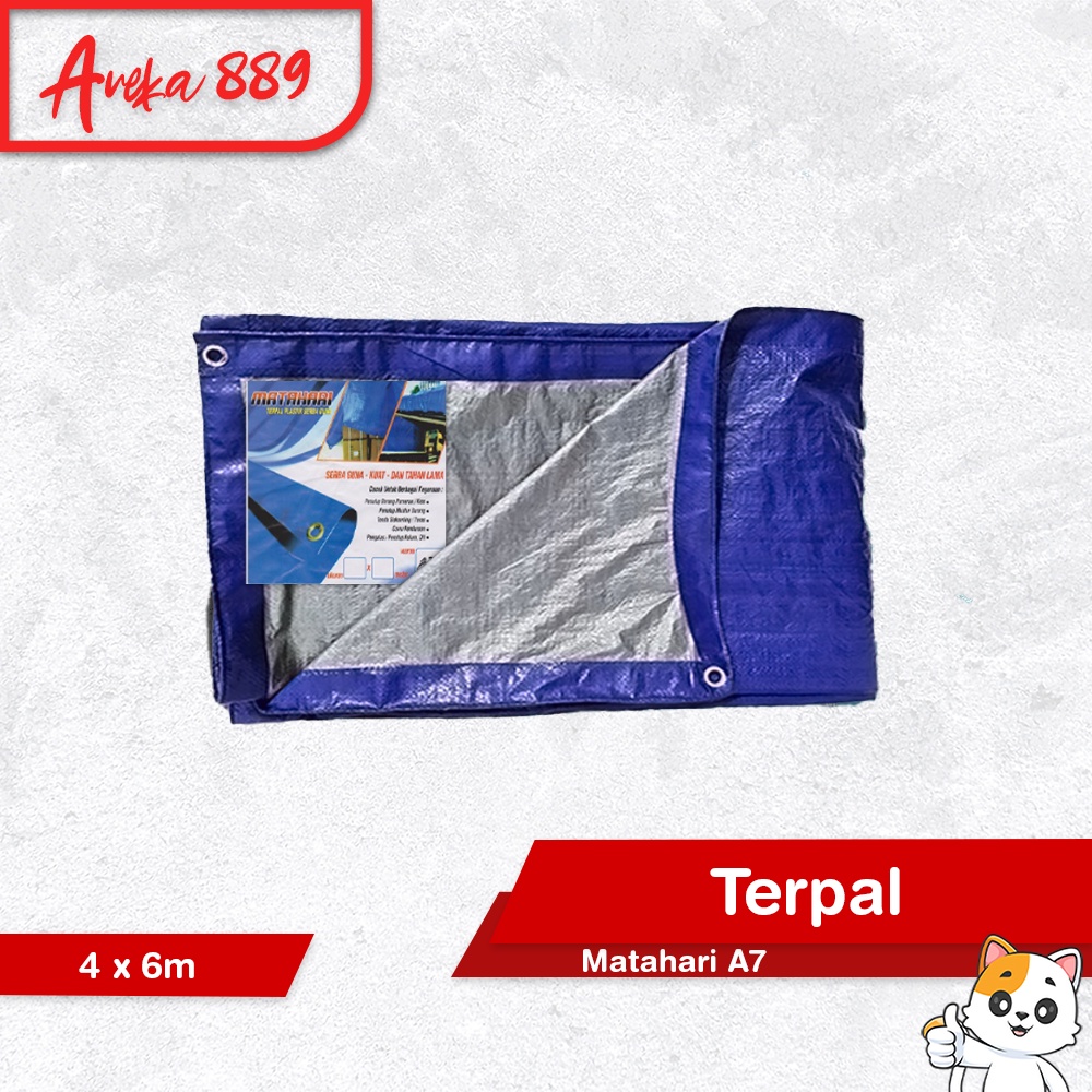 Jual TERPAL PLASTIK CAP Matahari A7 UKURAN 4x6 METER | Shopee Indonesia