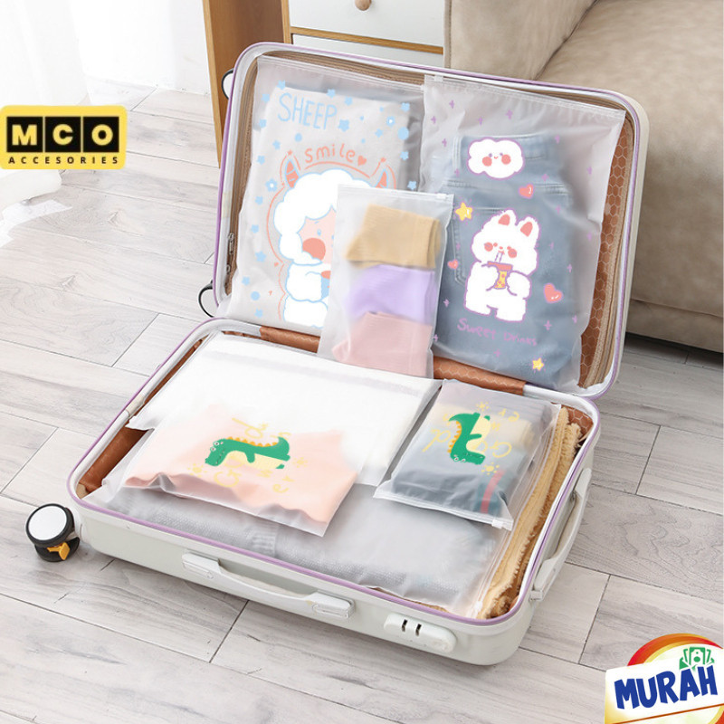 Jual GH87H Travel Bag Zipper Lock Pouch Organizer Serbaguna Plastik ...