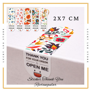 Jual STICKER PERSEGI PANJANG 50 PCS/PACK MOTIF LUCU STIKER KOTAK HADIAH ...