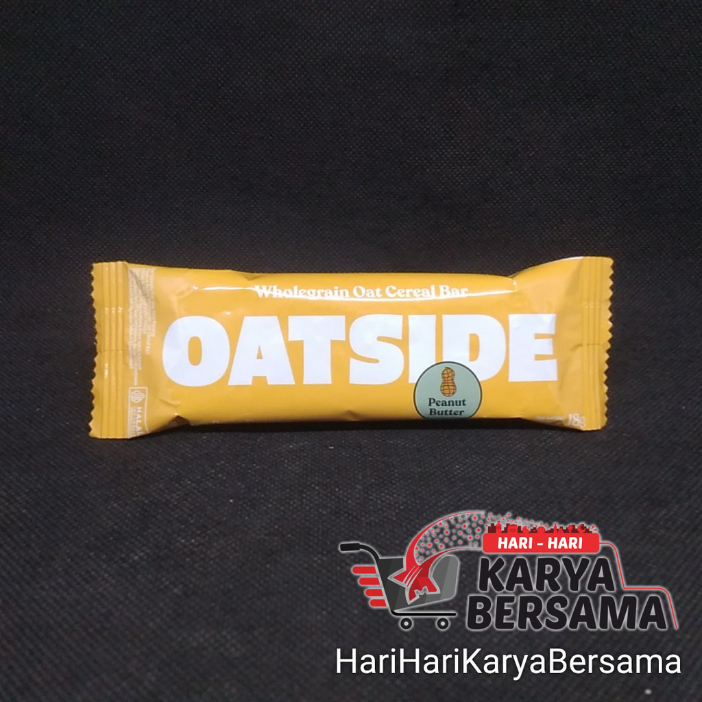 Jual MAKANAN RINGAN OATSIDE OAT CEREAL BAR PEANUT BUTTER 18GR | Shopee ...