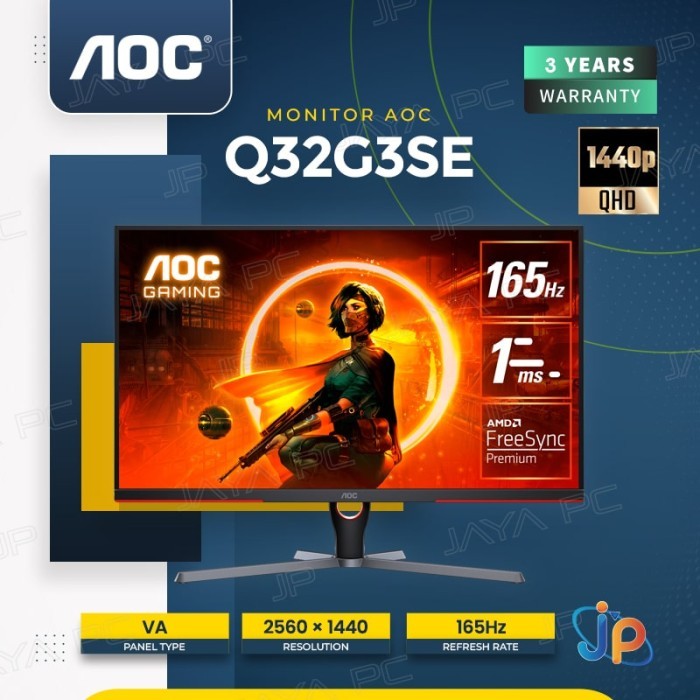 Jual Monitor AOC LED Q32G3SE - QHD 32" Inch | Shopee Indonesia