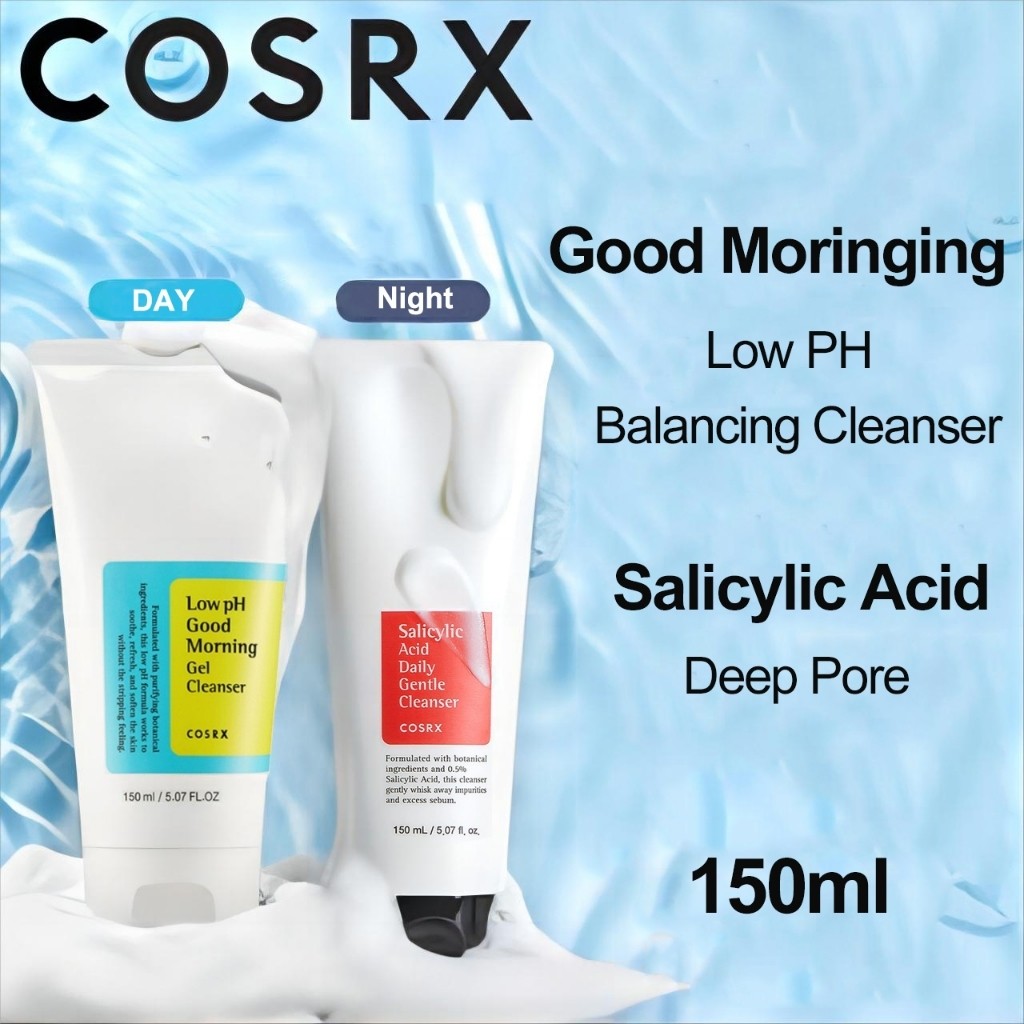 Jual COSRX Low pH Good Morning Cleanser/Salicylic Acid Daily Gentle Cleanser 150 ml | Shopee ...