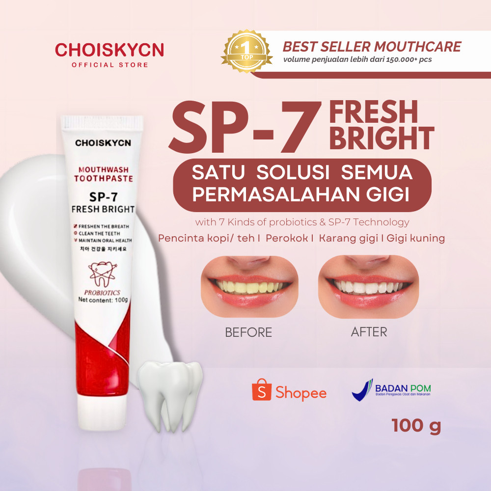 Jual CHOISKYCN Pasta Gigi SP-7 Whitening Toothpaste Whitening and ...