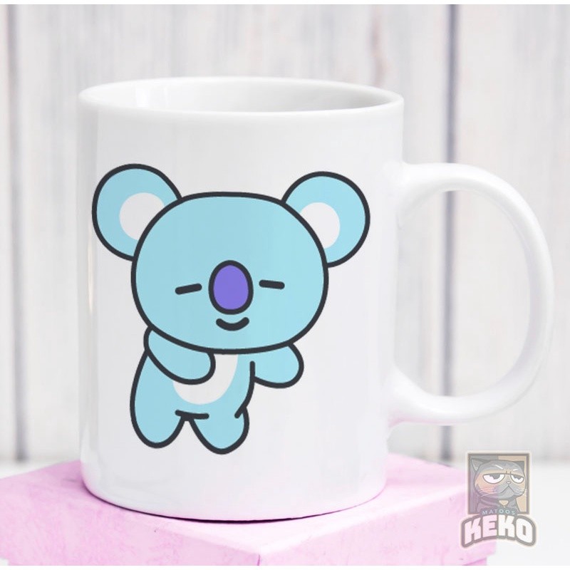 Jual Custom Mug bts bt21 koya rm Mug Gelas Keramik Unik 3101 | Shopee ...