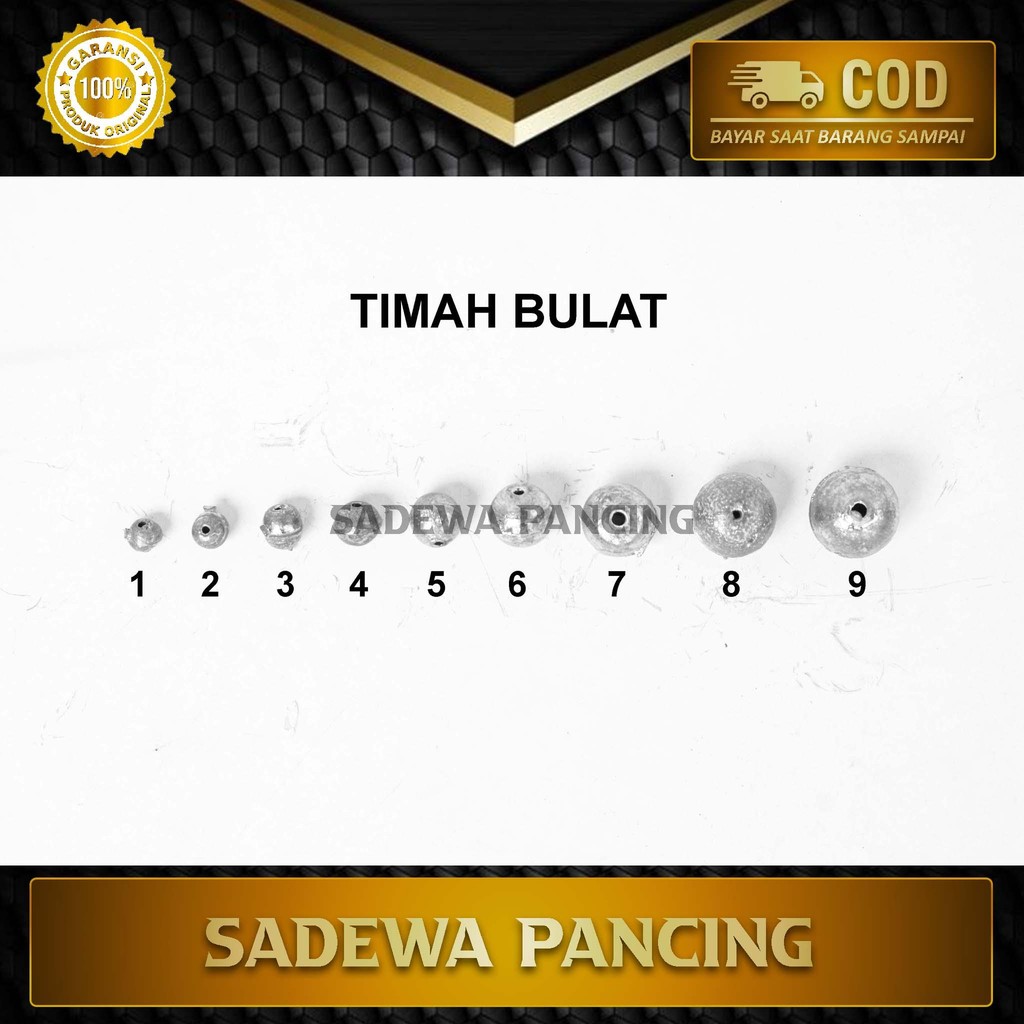 Jual Paket 1000 Gram | 1 Kg Timah pemberat pancing ikan tipe Lada lebih ...