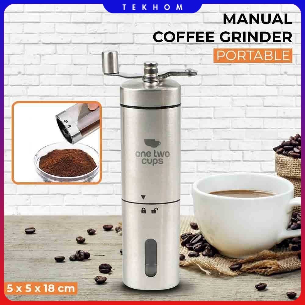 Jual One Two Cups Alat Penggiling Kopi Manual Coffee Grinder Adjustable ...