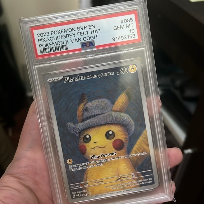 Jual Pikachu With Grey Felt Hat Van Gogh PSA 10 Pokemon TCG | Shopee ...