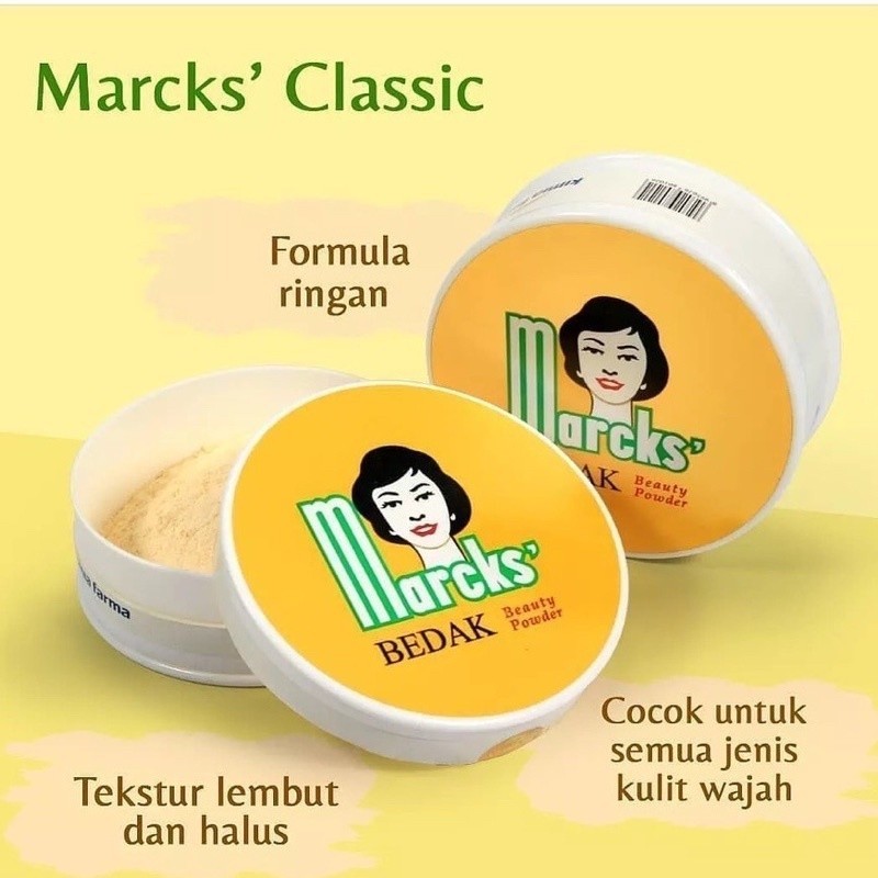 Jual ️In.Cantik ️Marcks Bedak Tabur - Loose Powder - 40gr & 20gr ...