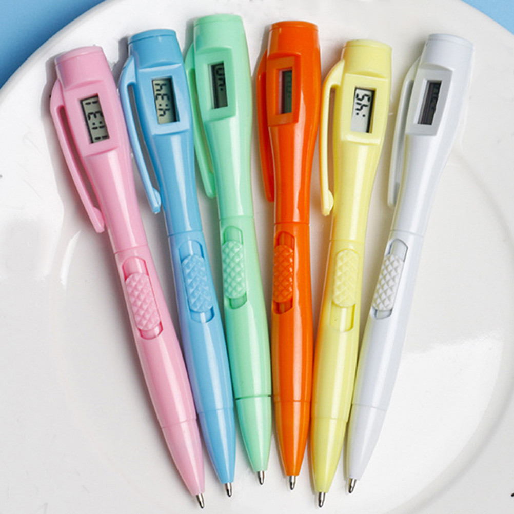 Jual 4 Pcs Clock Dedicated Digital Test Pen Ball Point Pens Black ...