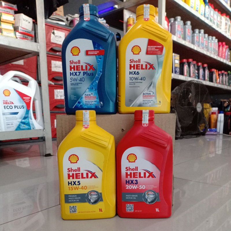 Jual Oli Mesin Shell Helix HX3 HX5 HX6 HX7 1Liter | Shopee Indonesia