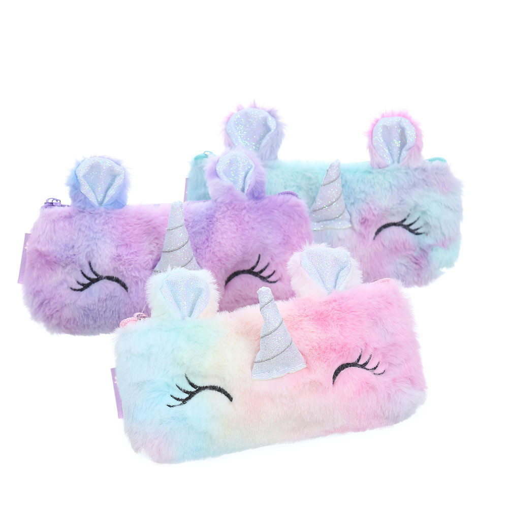 Jual Plush Unicorn Cute Pencil Case Licorne Kawaii Girls Estuche Para ...