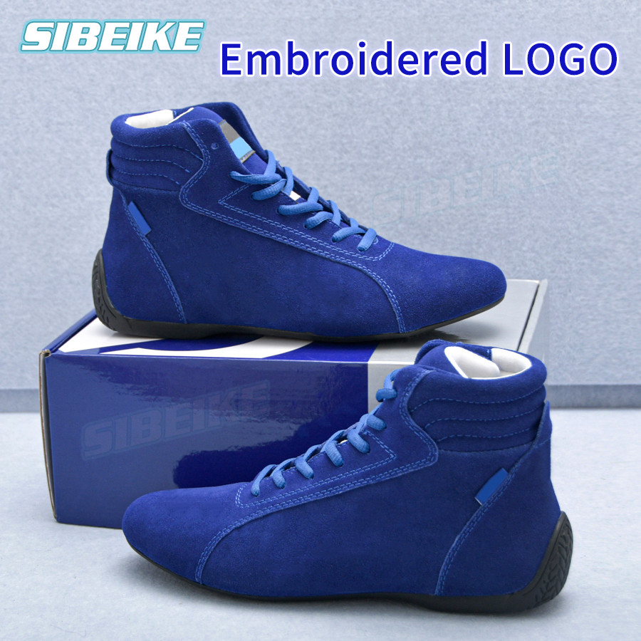 Jual JDM Suede Cowhide Kart Karting Racing Shoes Motorcycle Motocross ...