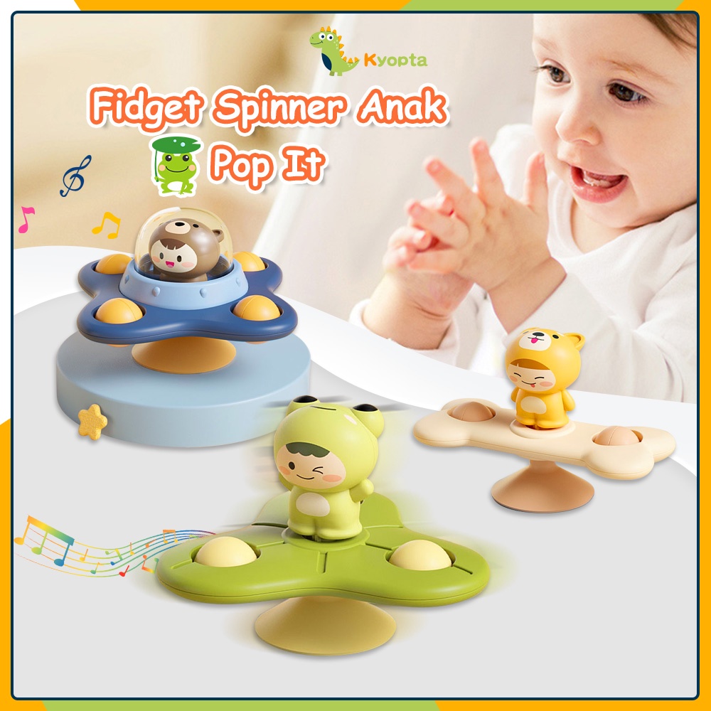 Jual Kyopta Mainan fidget spinner anak pop it Spinner putar Mainan ...