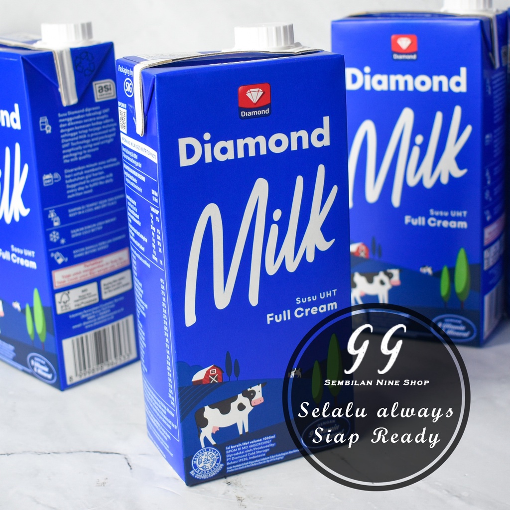 Jual Diamond Susu UHT Full Cream Milk 1 Liter | Shopee Indonesia