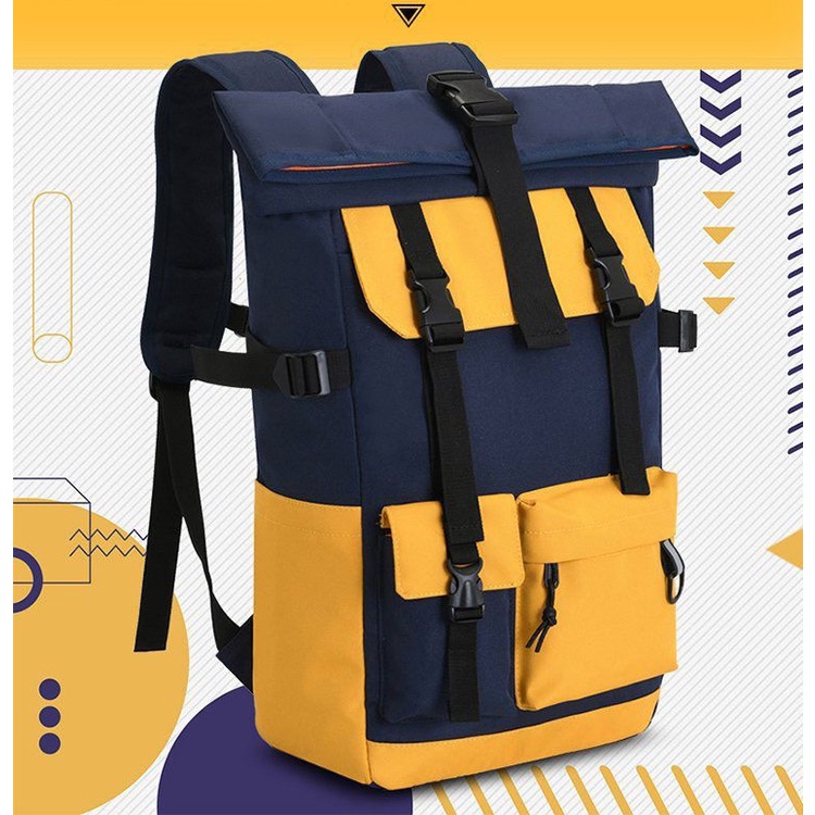 Jual Backpack Roll Up Ukuran Besar - Tas Ransel Sekolah atau Kerja ...