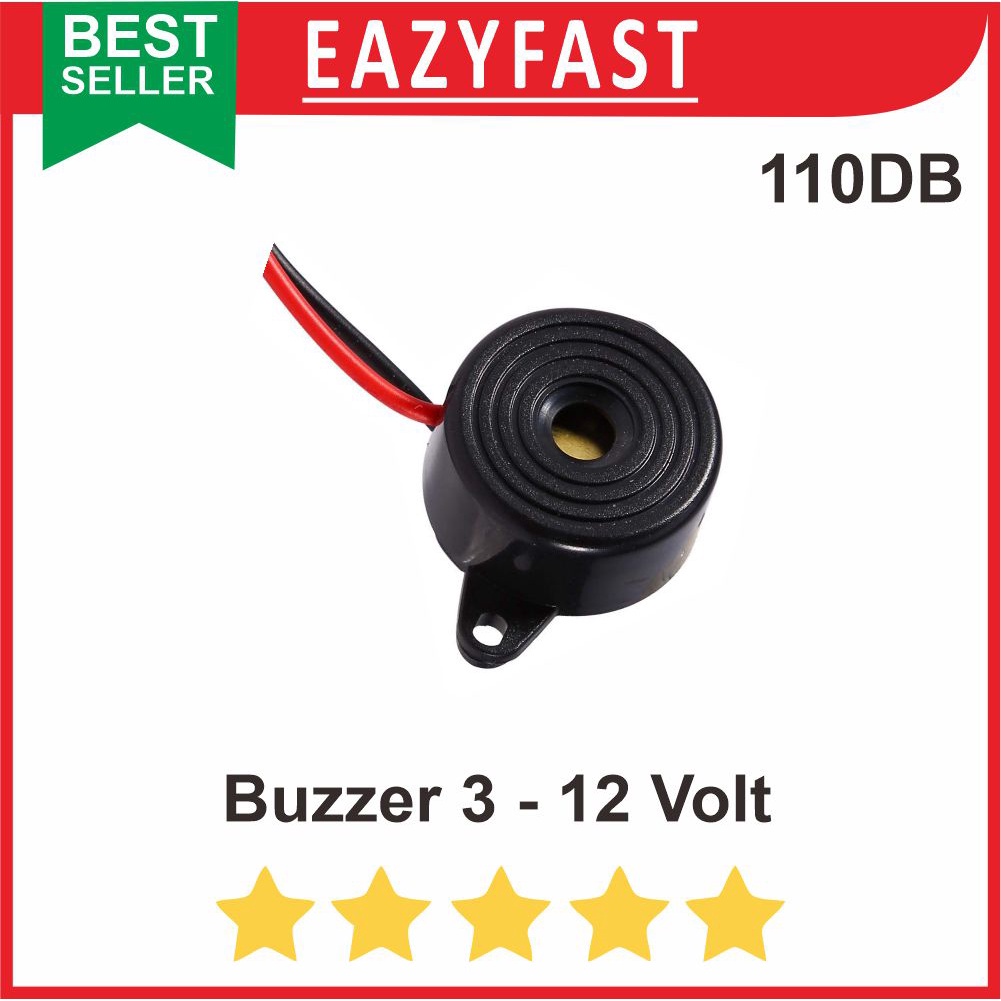 Jual Buzzer 3v - 12v High Quality Super Loud | Shopee Indonesia