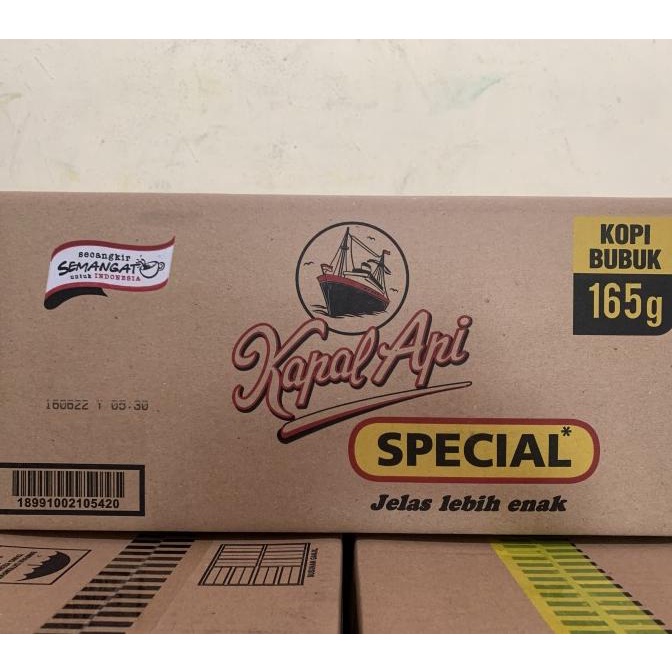 Jual Kopi Kapal Api 165Gram 1 Dus Isi 20 Packs | Shopee Indonesia
