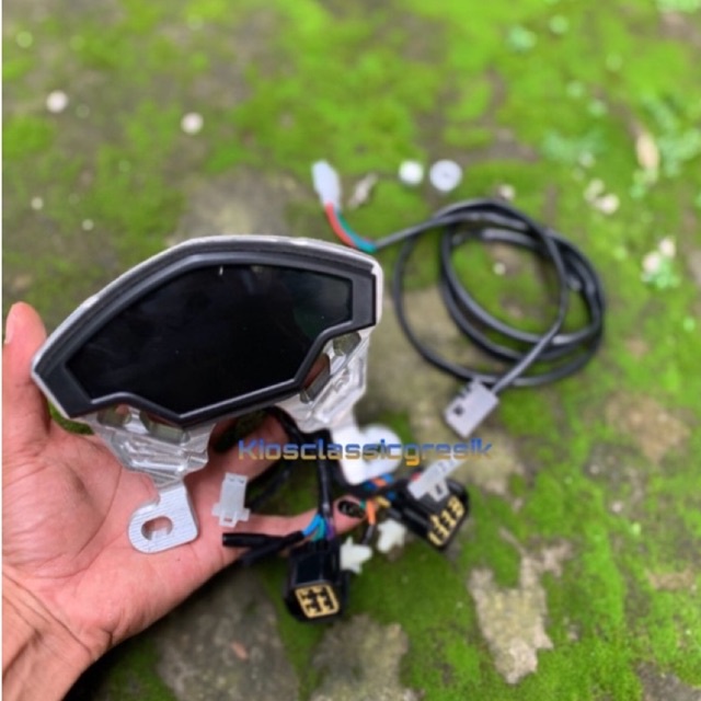 Jual spedometer gpx full digital set brecket dudukan spedo pnp ninja ...