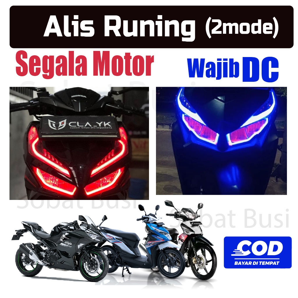 Jual LAMPU Led ALIS 2 MODE RUNNING FLEXIBLE RUNNING Variasi2 volt DC ...