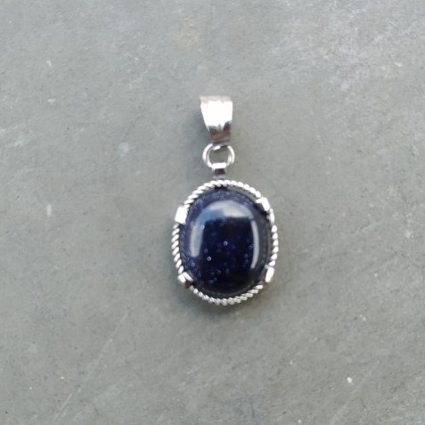 Jual Liontin Batu Oval Pasir Intan Biru langit - Tanpa Kalung | Shopee ...