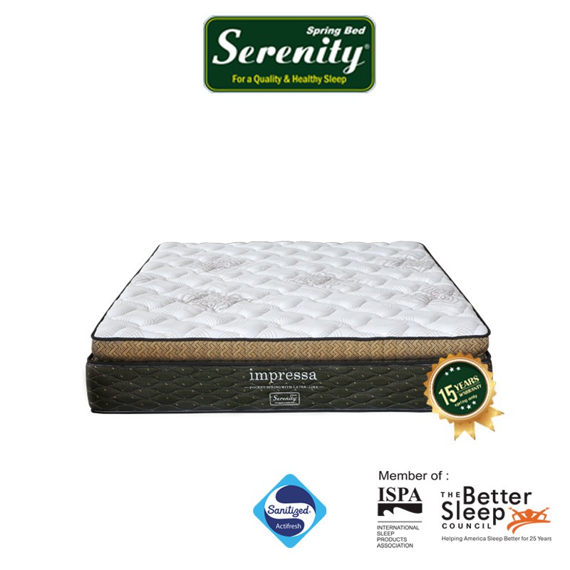 Jual Kasur Serenity Impressa Pocket Spring With Latex by Elite ...