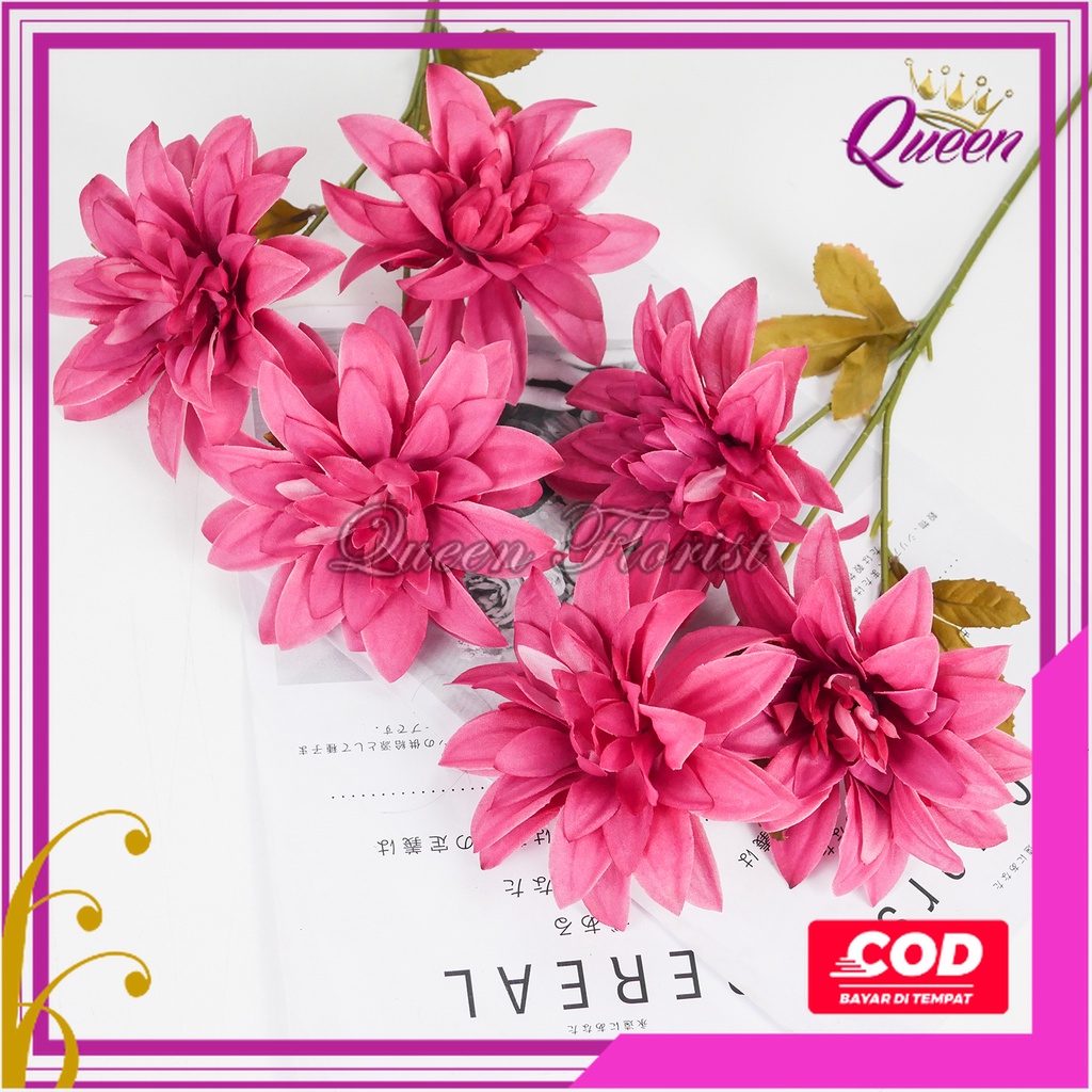 Jual BUNGA CRISANT PEARL TANGKAI PANJANG ROSE KRISANT 3 KUNTUM BUNGA ...