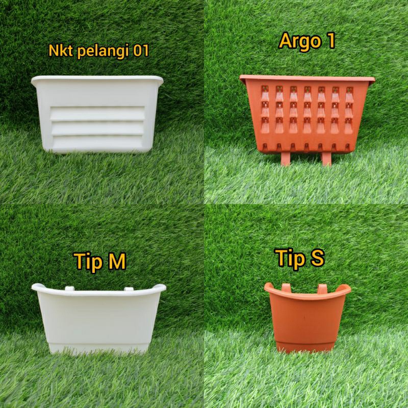 Jual (1pc) POT VERTICAL GARDEN : pot bunga cantel vertikal argo 1 tip M ...