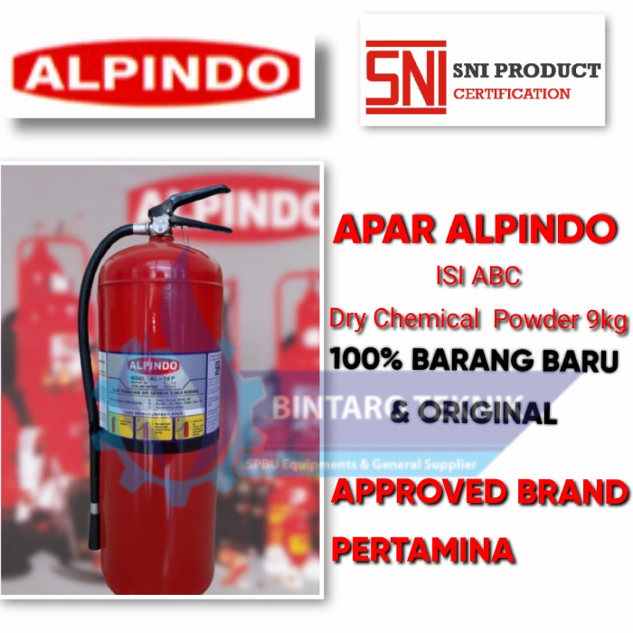 Jual APAR ALPINDO|PEMADAM API RINGAN 9KG|Alpindo Powder 9kg/Kebakaran ...