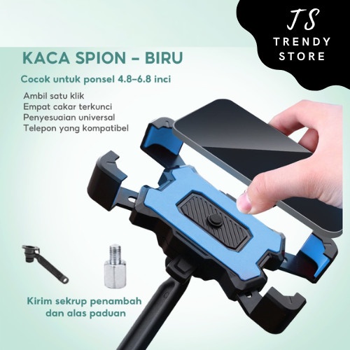 Jual Holder Stang Motor Atau Sepeda Holder Handphone di Stang Universal ...