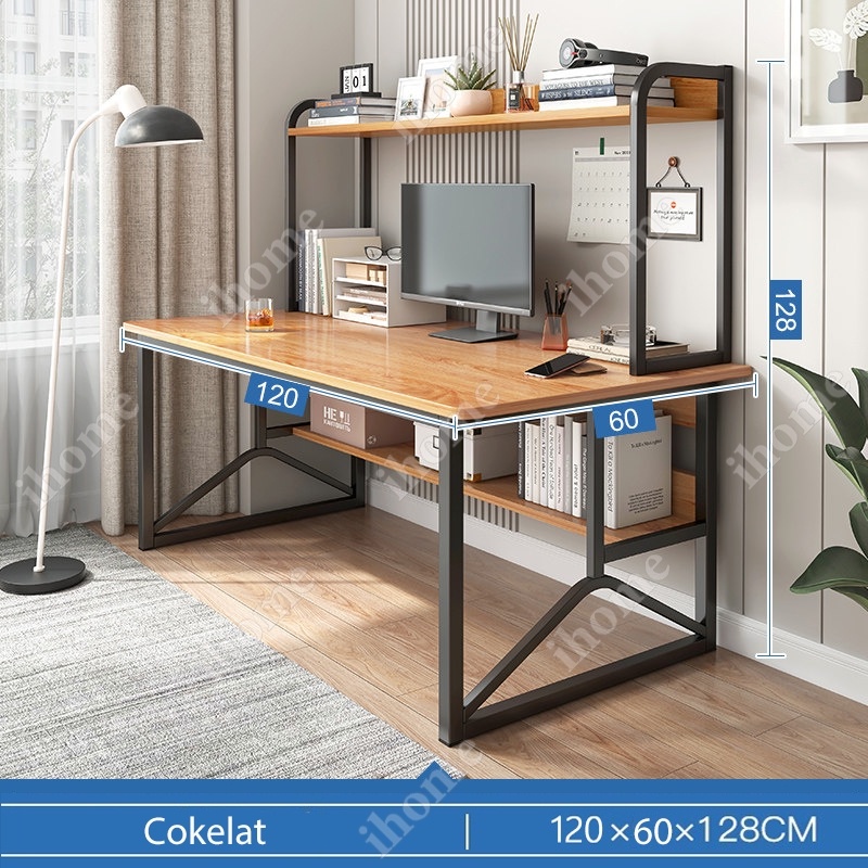 Jual Meja Belajar Serbaguna / Rak Tingkat 120CM / Meja Kantor Minimalis ...