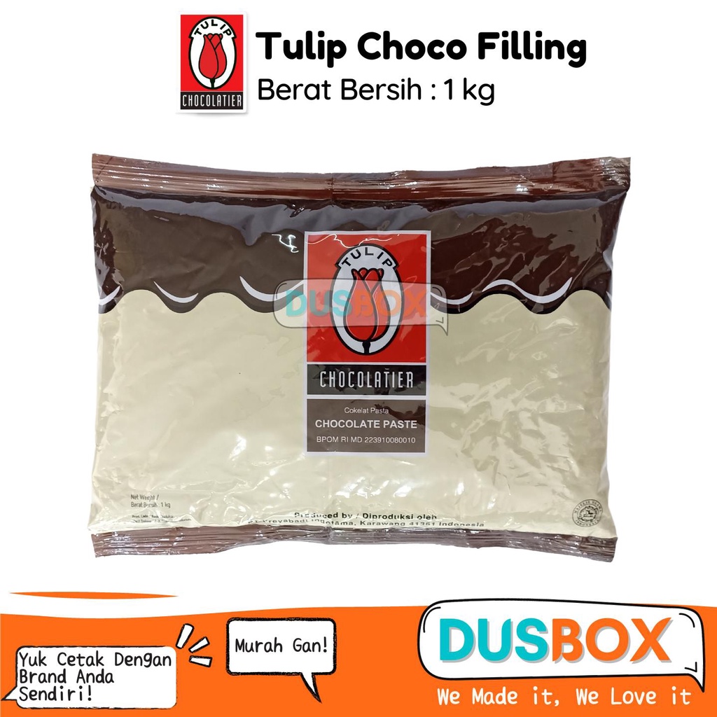 Jual Tulip Choco Filling / Pasta Coklat Tulip / Pasta Coklat 1kg ...