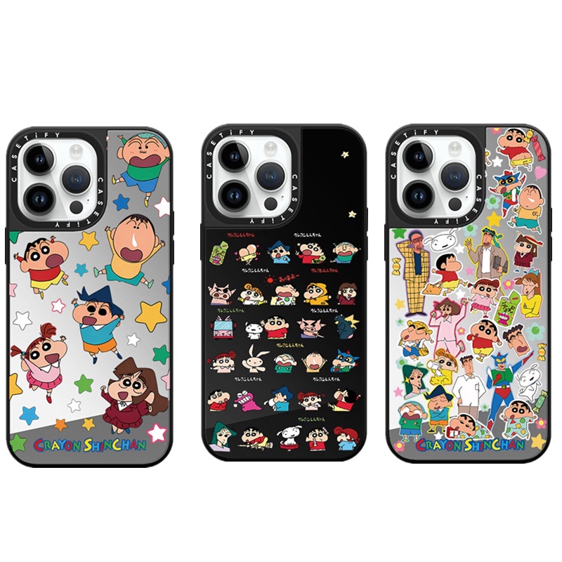 Jual % CASETiFY Crayon Shin-chan Hard Case For iPhone 15 14 Plus 11 12 ...